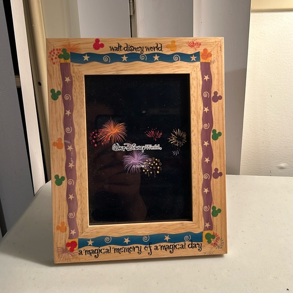 Disney | Accents | Vtg Walt Disney World Wood Frame | Poshmark